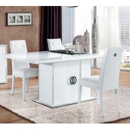 JVmoebel Esstisch, Esstisch Tisch Weiß Esszimmer Wohnzimmer Holz Design Tische