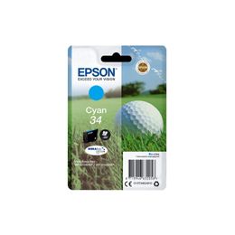 Epson Singlepack 34 DURABrite Ultra Ink Serie "Golfball" Cyan Tintenpatrone