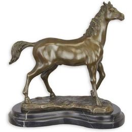 Casa Padrino Dekofigur Luxus Deko Bronze Skulptur Pferd Bronze / Schwarz 29