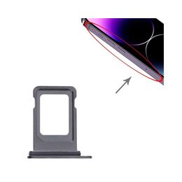 Wigento SIM Card Tray für Apple iPhone 14 Pro Max Ersatzteil Schwarz Tablet-Adapter