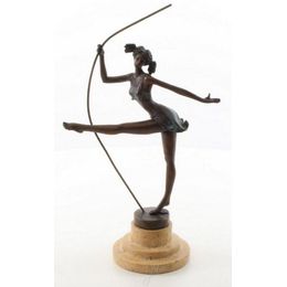 Casa Padrino Dekofigur Luxus Bronze Skulptur Ballerina Bronze / Beige 20