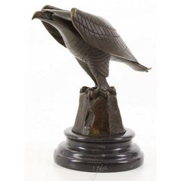 Casa Padrino Dekofigur Designer Adler Skulptur Bronze / Schwarz 21
