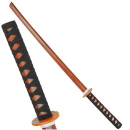 BAY-Sports Holzschwert Bokken Katana mit gewickeltem Griff aus Holz Eiche Bokken mit