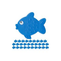 Relaxdays Antirutsch-Aufkleber 30 x Antirutsch Sticker Badewanne Fisch