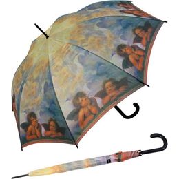 Happy Rain Langregenschirm großer Regenschirm mit Künstlermotiv für Damen