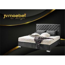 JVmoebel Bett, Chesterfield Boxspring Bett Textil Schlafzimmer Möbel Moderne