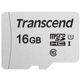 Transcend Transcen microSDHC-Karte 16GB Speicherkarte (inkl. SD-Adapter)