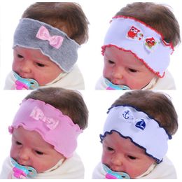 La Bortini Stirnband 4er Pack Stirnbänder für Baby ab 0Mon Stirnband ab 0Mon 34-42cm