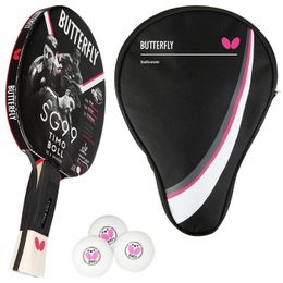 Butterfly Tischtennisschläger 1x Timo Boll SG99 + Drive Case 1 + Bälle