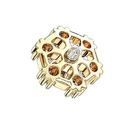 Taffstyle Piercing-Implantat Aufsatz Dermal Anchor Piercing Hexagon Kristallen