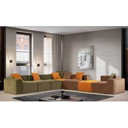 JVmoebel Ecksofa Moderne L-Form Couch Luxus Wohnzimmer Ecksofa Eckcouch Textil Möbel