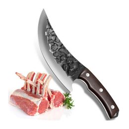 KEENZO Ausbeinmesser Wikinger Messer Handgeschmiedet Chefmesser Grillmesser Outdoor Messer