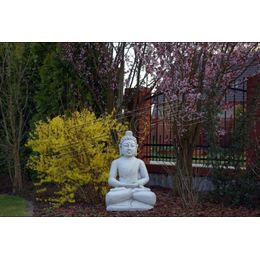 JVmoebel Skulptur Buddha Skulptur Große Skulptur für Garten und Wohnbereich 85cm