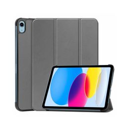Wigento Tablet-Hülle Für Apple iPad 10.9 2022 10. Generation Tablet Tasche 3 folt Wake UP Smart Cover Etuis Schutz Case