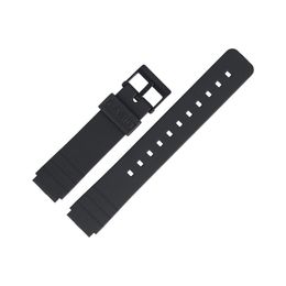 Casio Uhrenarmband 16mm Kunststoff Schwarz MQ-104