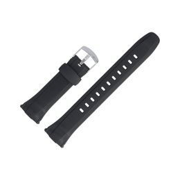 Casio Uhrenarmband 23mm Kunststoff Schwarz WVA-470