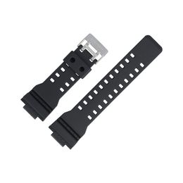 Casio Uhrenarmband 29mm Kunststoff Schwarz GA-100