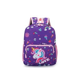 TPFLiving Kindergartentasche mit gepolsterten Schulterriemen (Mädchen Einhorn Rucksack Kindergarten geeignet)