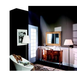 JVmoebel Wohnzimmer-Set Luxus 2 tlg Set Designer Kommode und Spiegel Italienische Möbel Stil Barock