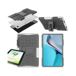 Wigento Tablet-Hülle Für Oppo Realme Pad 10.4 aufstellbare Outdoor Hybrid Tablet Tasche Etuis Cover Case Schutz Robust Neu