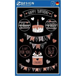 Avery Zweckform Aufkleber Avery Zweckform ZDesign Geschenke-Sticker "Happy Birthday"