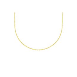 Stella-Jewellery Goldkette 585er Gelbgold Ankerkette Diamantiert 42 + 3 cm (Ankerkette diamantiert