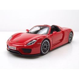 Bburago Modellauto Porsche 918 Spyder 2013 rot Modellauto 1:24 Bburago