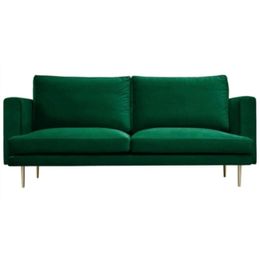 JVmoebel 2-Sitzer Grüner Zweisitzer Luxus Textil Sofa Moderne Couch Designer Möbel