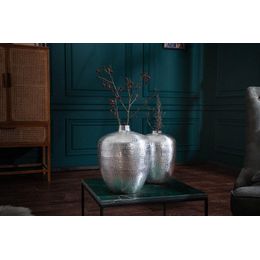 Sitheim-Europe Dekovase ORIENTAL ROOM- Elegantes Vasen 2er Set 33cm silber in Handarbeit verziert (1 St)