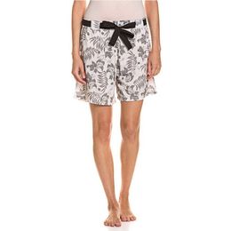 United Colors Of Benetton Shorts United Colors Of Benetton Shorts lockere kurze Hose für Damen mit Blüten-Print Freizeit-Shorts Grau