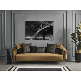 JVmoebel 3-Sitzer Sofa 3 Sitzer Braun Textil Wohnzimmer Design Couch Modern Neu Luxus
