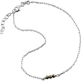 SilberDream Fußkette mit Anhänger SilberDream Perlen Fußkette Damen grau