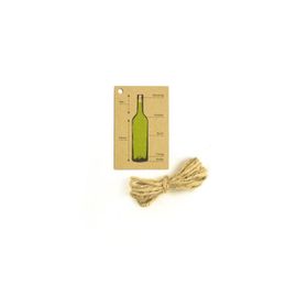 Bow & Hummingbird Geschenkband Geschenkanhänger Weinflasche