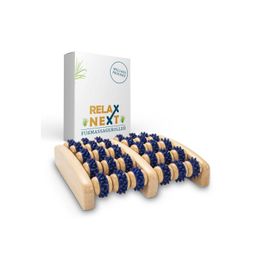 RELAX NEXT Fußmassagegerät Fußmassageroller aus Holz