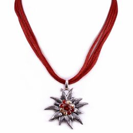 Moschen-Bayern Kette mit Anhänger Trachtenschmuck Kette Trachtenkette Edelweiß Halskette Edelweißkette