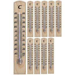 Tfa Dostmann Raumthermometer Innenthermometer aus massiver Buche TFA 12.1004 Made in Germany