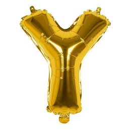 Boland Folienballon Folienballon Y gold 36 cm