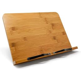 JOEJI’S KITCHEN Kochbuchhalter Buchständer Holz & Tablet Ständer Verstellbarer Buchstütze