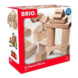 Brio® Steckspielzeug Brio Kleinkindwelt Holz Bausteine Natur Holzbausteine 50 Teile 30113