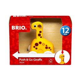 Brio® Nachziehspielzeug Brio Kleinkindwelt Holz Rollspielzeug Push & Go Giraffe 30229