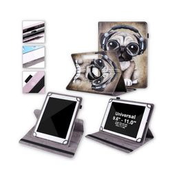 Wigento Tablet-Hülle Für Samsung Galaxy Tab S9 / S9 FE 360 Grad Uni Motiv5 Tablet Tasche