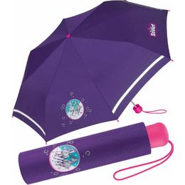 Scout Taschenregenschirm Mini Kinderschirm Basic reflektierend bedruckt