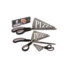 ReWu Pizzaschere Küchenschere mit mit abnehmbaren Pizzaheber in Geschenkverpackung