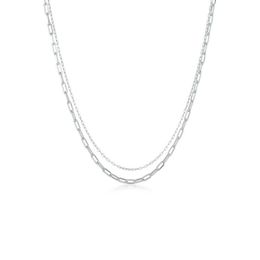 Elli Ketten-Set Layer Glieder Oval Basic Chunky Chain 925 Silber