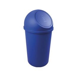 Helit Mülleimer Abfallbehälter H615xØ312mm 25l blau Helit mit Einwurfklappe · stoß