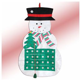 LEBENSwohnART Adventskalender Adventskalender SCHNEEMANN Weihnachtskalender aus Filz