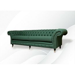 JVmoebel Chesterfield-Sofa Grüner Luxus Chesterfield 4-Sitzer Wohnzimmermöbel Design Neu