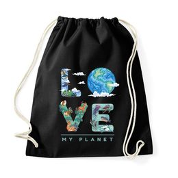 Youth Designz Turnbeutel LOVE MY PLANET Baumwoll Tasche