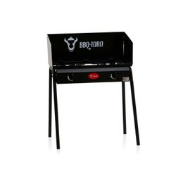 BBQ-Toro Gaskocher Gas Grilltisch mit Windschutz