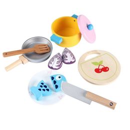 XDeer Spiellebensmittel Holzspielzeug Eierset /Topfset/Geburtstagstorte Kinderküche Set